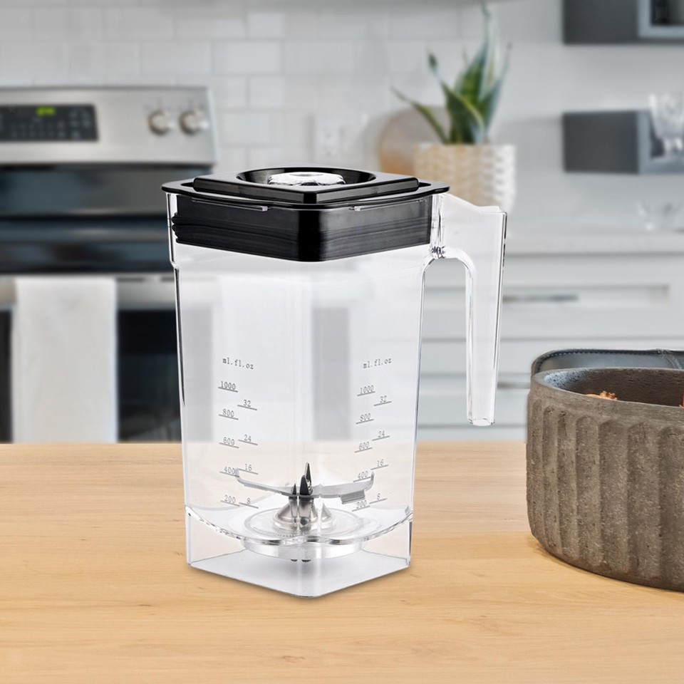 Blender Jar Blender Pitcher Square Top Clear Markings Fourside Jar ...