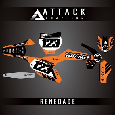 Attack Graphics Custom Renegade Complete Bike Graphics Kit For KTM 65 ...