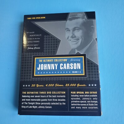 Johnny Carson: The Ultimate Collection (DVD, 2003, 3-Disc Set ...