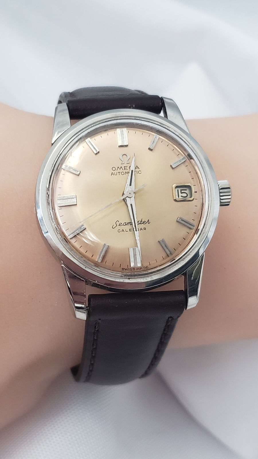 Omega Seamaster Calendar Watch Brown Dial - Gem