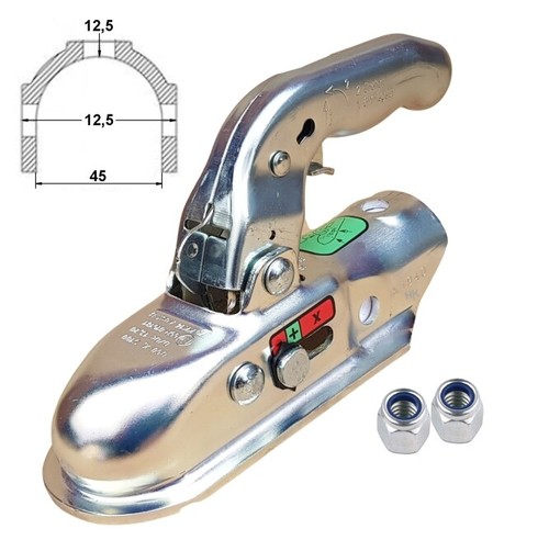 Kugelkupplung KNOTT KK14-B 1400 kg KK 14 B Ø45mm Kupplung Zugmaul Klaue ...