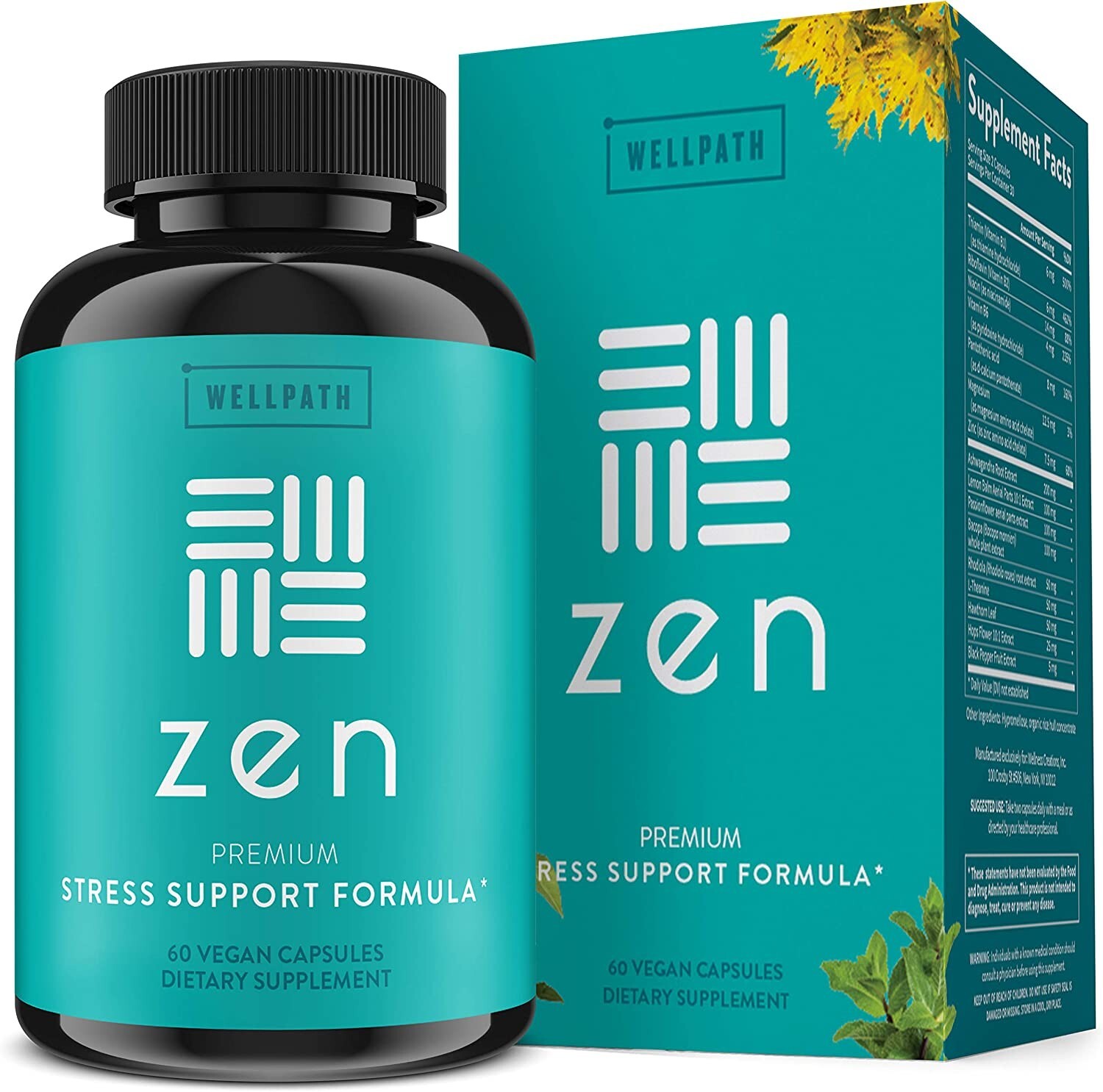 Zen Anxiety and Stress Relief Supplement - Natural Herbal Formula ...