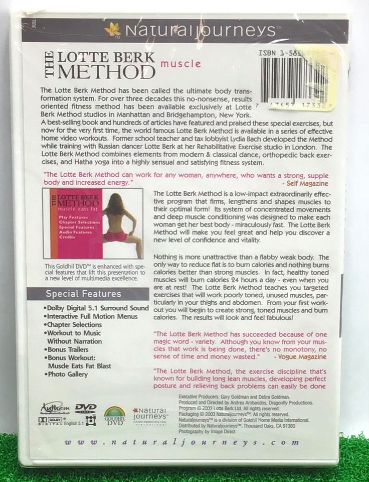 Lotte Berk Method for Beginners / Muscle Eats Fat / Exercise Sports Fitness DVD 743457173322| eBay