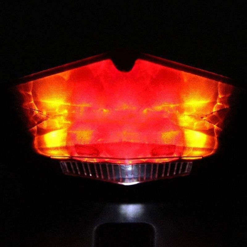 Universal Dirt Enduro Bike Rear LED Tail Light Brake Turn Signal - Off ...