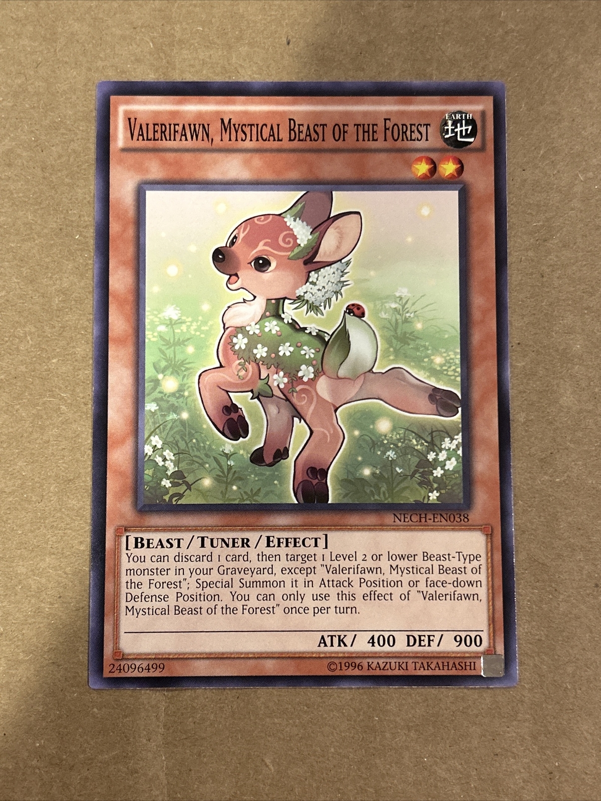 Yu-Gi-Oh! Valerifawn, Mystical Beast of the Forest NECH-EN038 Unlimited ...