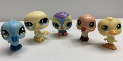 Hasbro LPS Bird Lot Set 343 846 150 3005 512 Hummingbird Duck Penguin ...