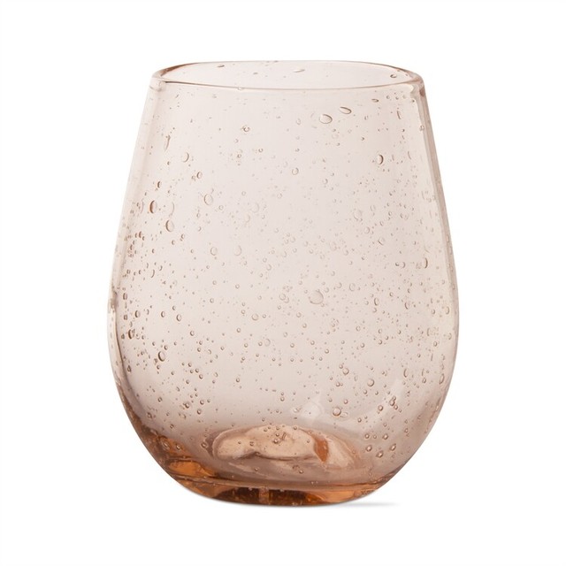 TAG Bubble Glass Rose Stemless Wine Glass Rose for sale online | eBay