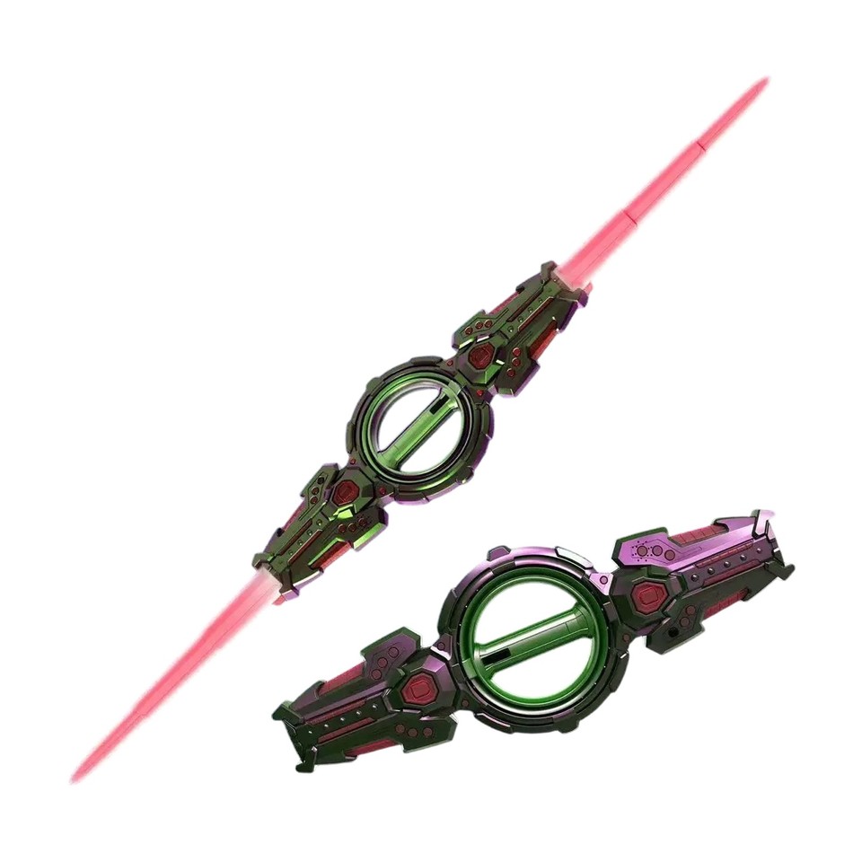 Double Edged Fire Spinning Sword Stretching Colorful Light Cool Laser ...