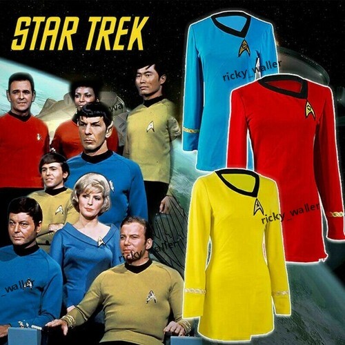 UK Star Trek TOS Female Duty Dress Cosplay Costume Uniform Gown Red ...