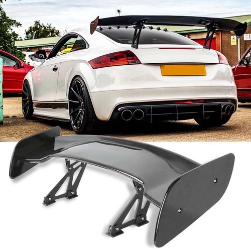 46” Rear Trunk Spoiler Adjustable GT-Style Glossy Black For Audi TT RS ...