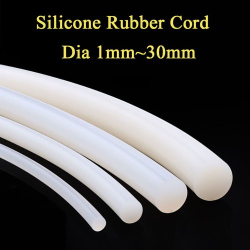 Solid Silicone Rubber Cord White Seal Strip Round O Ring Cord Dia 1mm ...