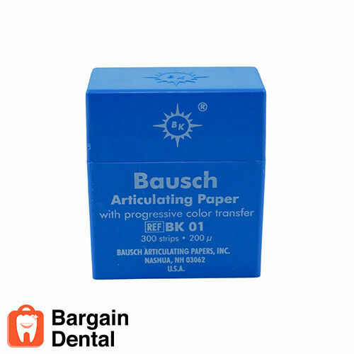 Bausch BK01 300/BOX Strips Articulating Paper with Progressive Color ...