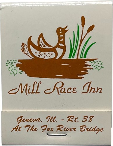 Mill Race Inn, Geneva, Illinois, Match Book Matches Matchbox | eBay