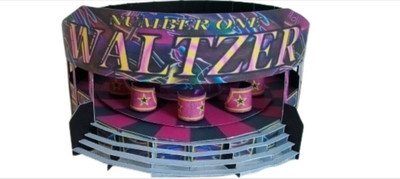 HO Scale Carnival Fair Ride: Waltzer Card Kit with LEDs YOU Build! 1st ...
