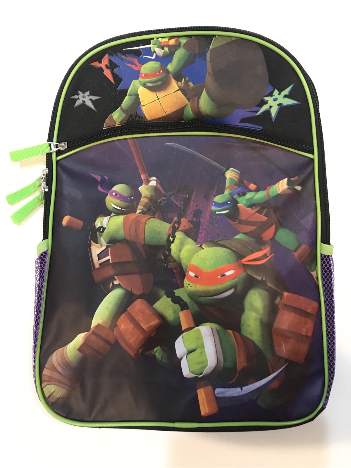 Backpack 16" TMNT Ninja Turtles Green School Bag New | eBay