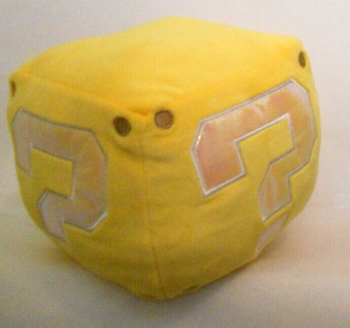 Super Mario Question Mark ***With Sound*** 5" Stuffed Toy 2022 (No Hang ...