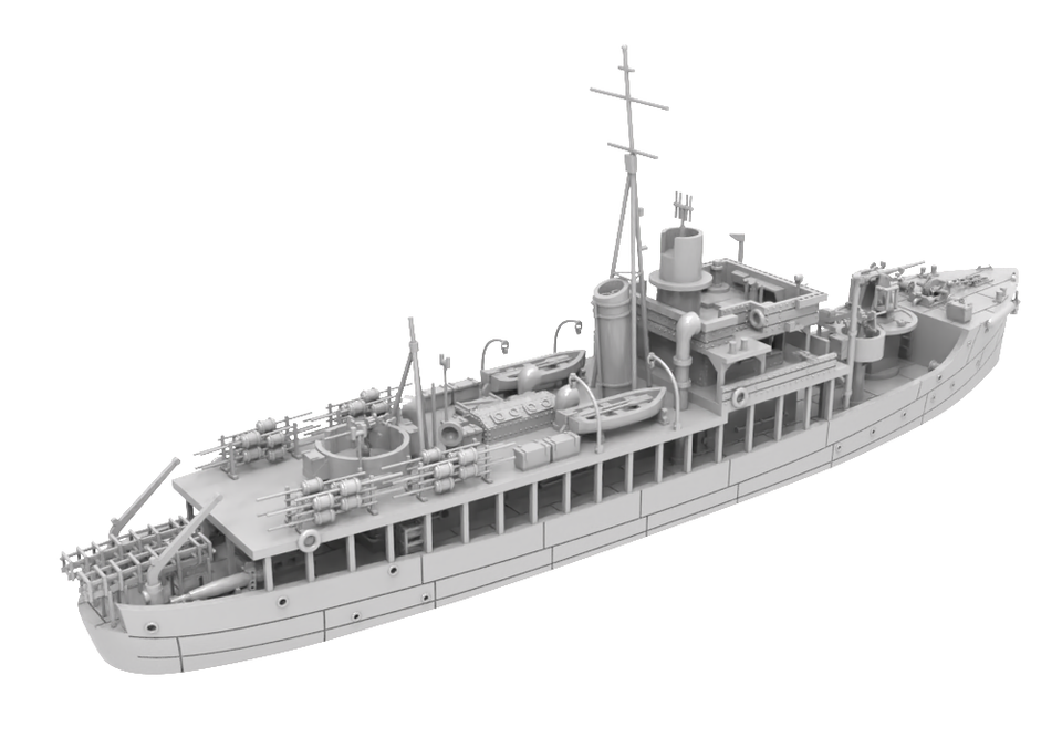 1/700 Model Waterline HMS Greet Britannia Isles Class Armed Trawlers ...