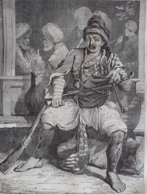The bachibouzouk, mercenary horsemen of the Ottoman Empire. wood ...