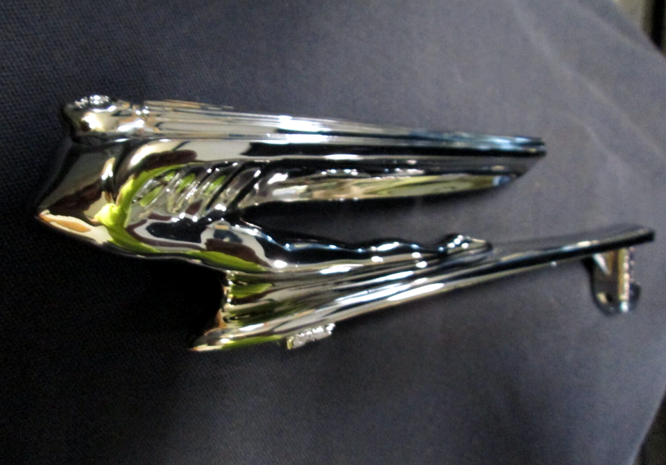 Replated DeSoto Hood Ornament Show Condition Flying Lady MOPAR USA Rod ...