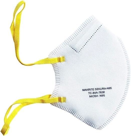 Makrite SEKURA N95 NIOSH Foldable Disposable Particulate Respirator Face Mask | eBay