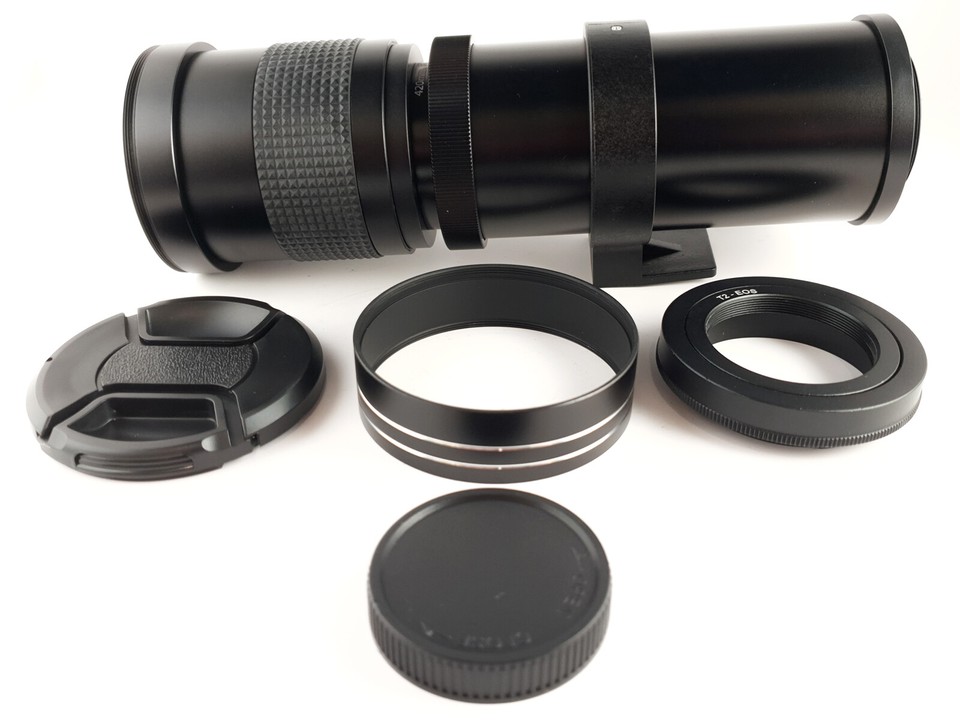 Powerful Canon EOS DSLR EF Fit 800mm 1300mm Super Zoom Lens 1500D 1400D ...