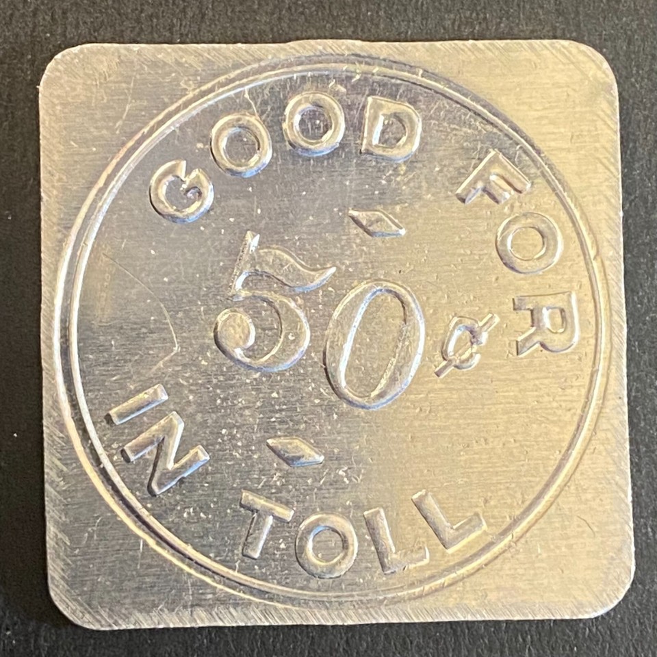 Burt County Decatur Onawa Bridge Comm. G/F 50c in Toll Token Alum 29mm ...