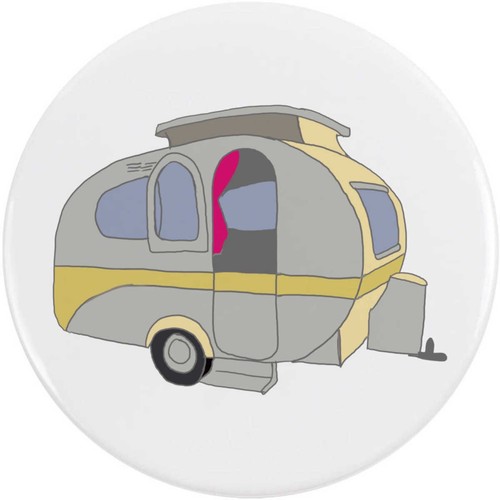 'Caravan' Button Pin Badges (BB025806) | eBay