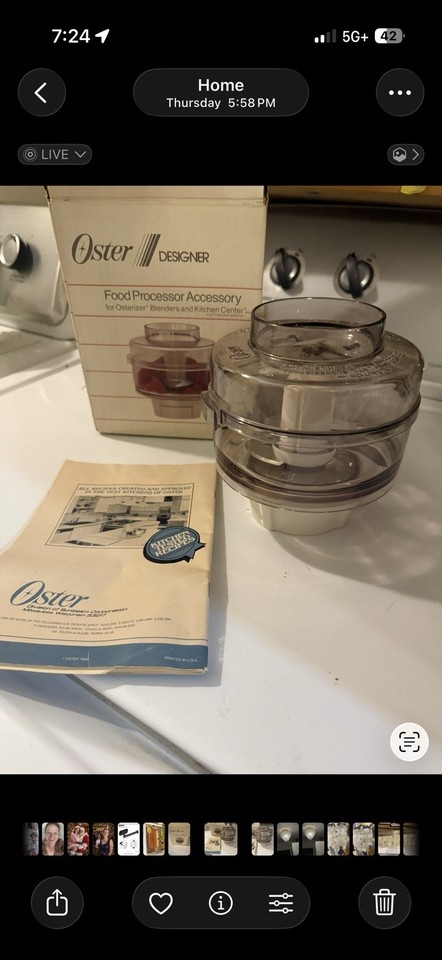 NEW Oster 5900-18 Food Processor Accessory For Osterizer Blenders ...