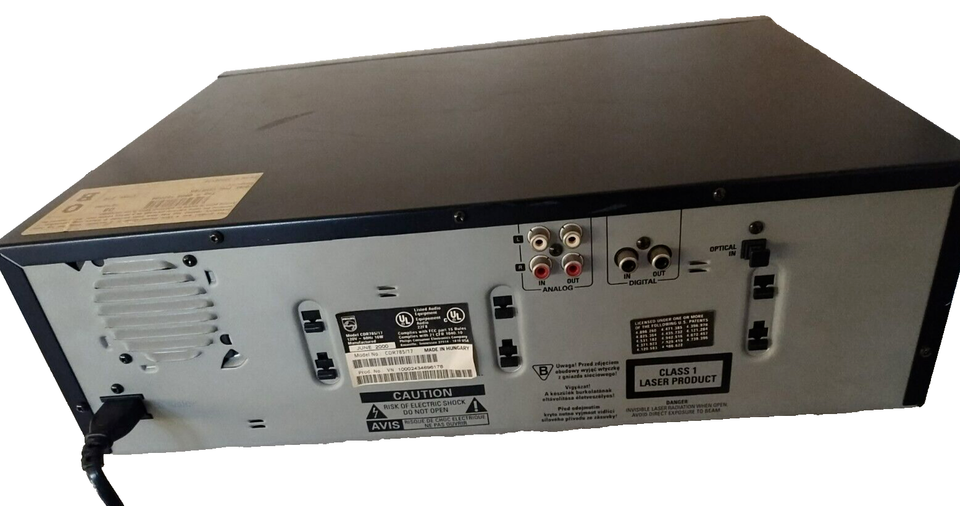 ⭐Philips 3-CD Changer CD-R Integrated Speed Dubbing Audio CD Recorder ...