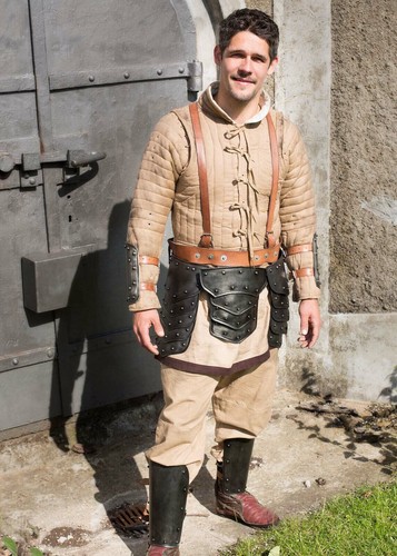 Medieval men Faulds and Tassets version Armour Steel Leather Sugarloaf ...