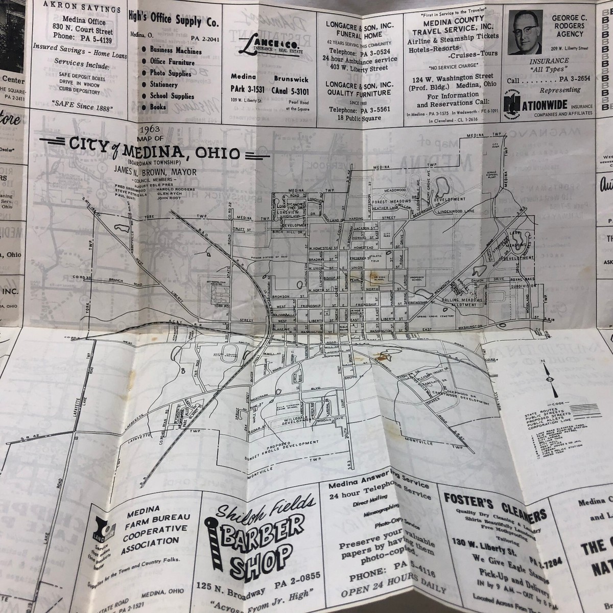Medina County Ohio Map