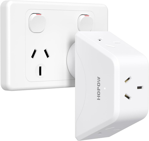 Power Board with 3 AC Outlets, Travel Adapter, Extension Board 2400W ...