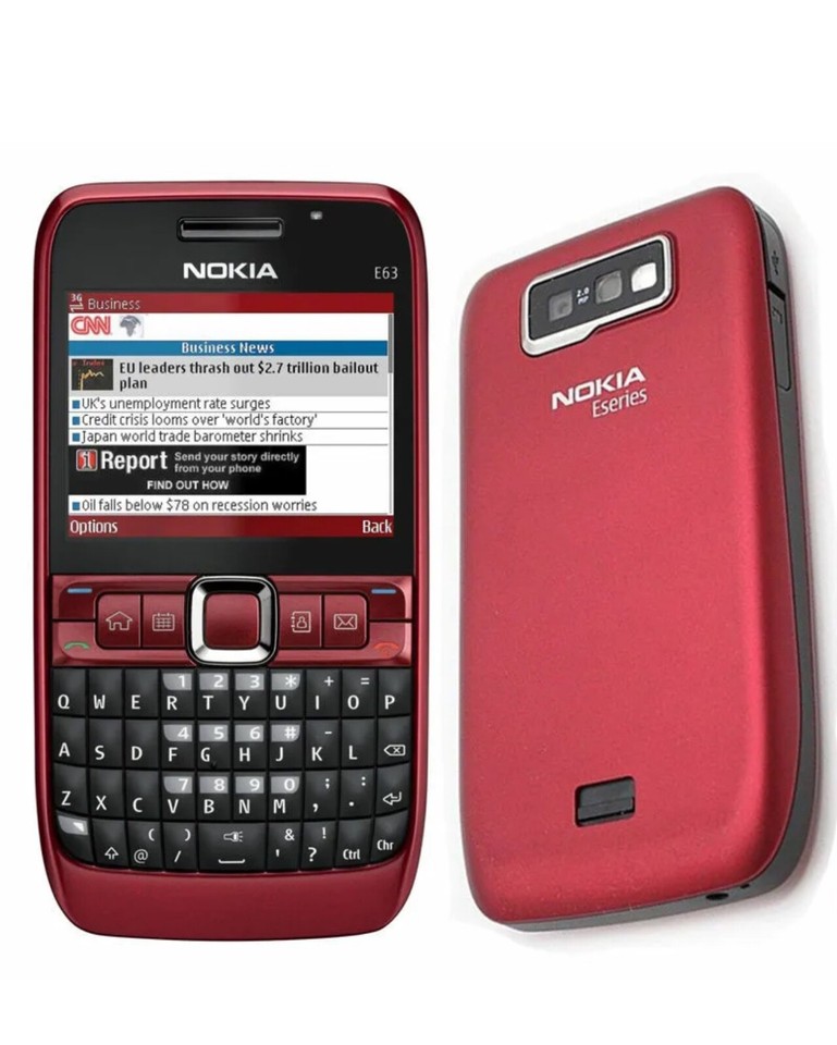 Nokia E63 Worldwide Unlocked Mobile Keypad Cellphone Wifi 3G Camera 2MP ...