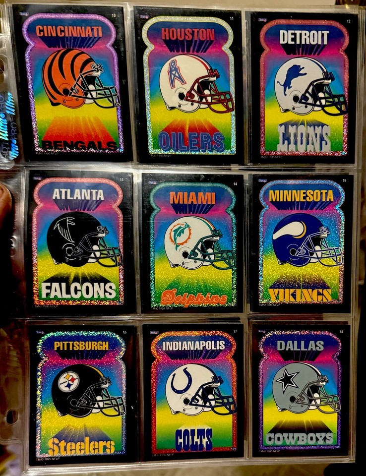 Set of 1-29 of 1995 Nfl Vending Machine Stickers | eBay