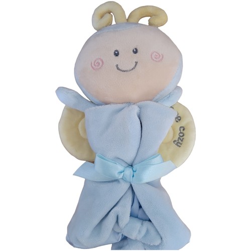 Gund Personalibees Blue Pastel Lovey Blanket Satin Bottom 2006 Item ...