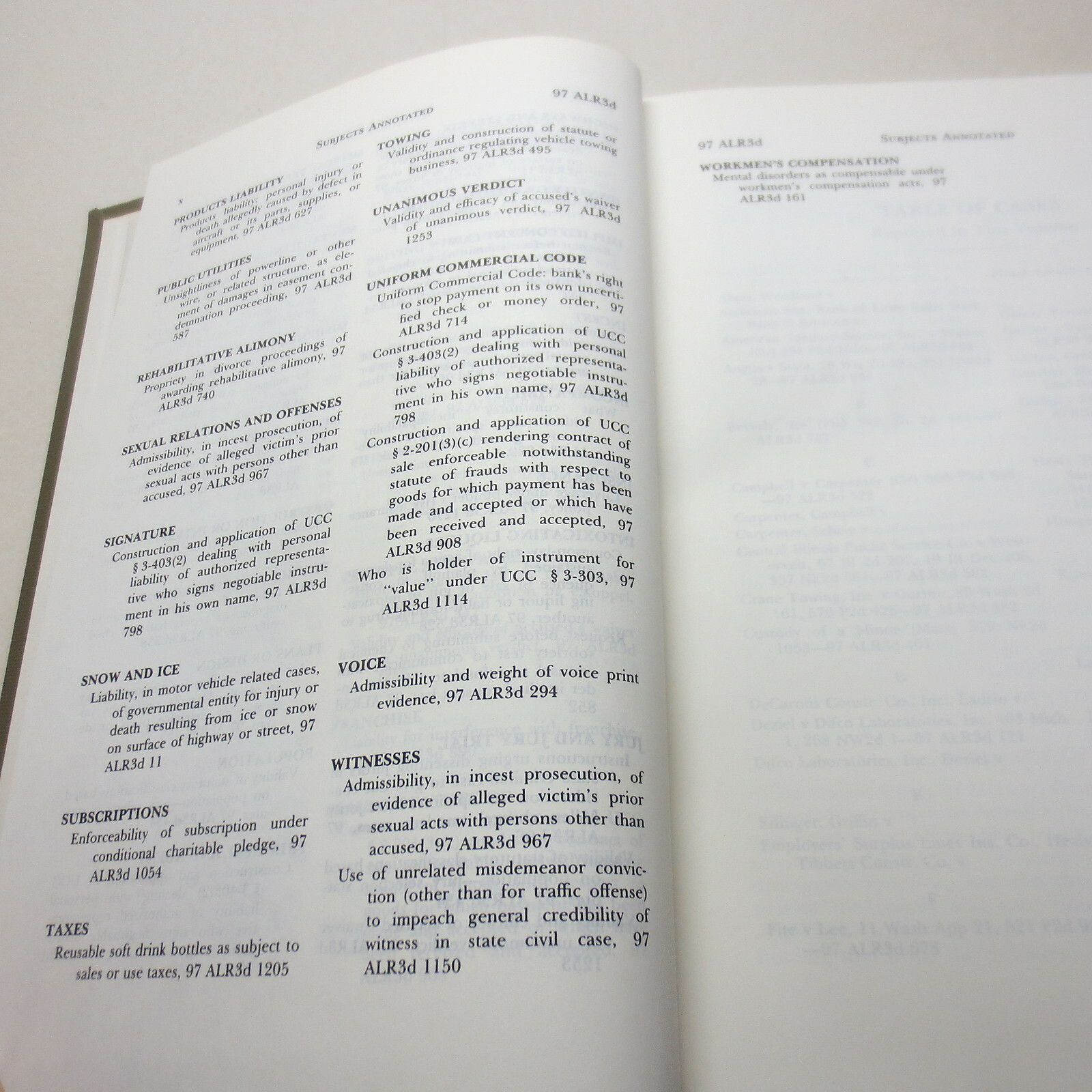 American Law Reports ALR3d ALR 3d Cases and Annotations Volume 97 | eBay