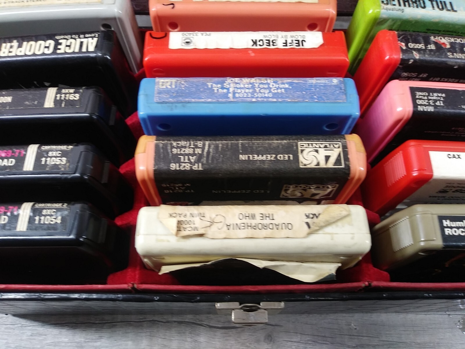 Lot Of 15 8 Track Tapes W/ Vintage Storage Case | eBay