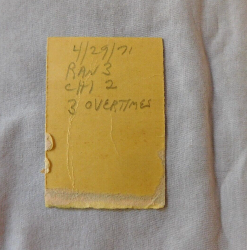 1971 Stanley Cup Game 6 - New York Rangers Vs Chicago Black Hawks ...