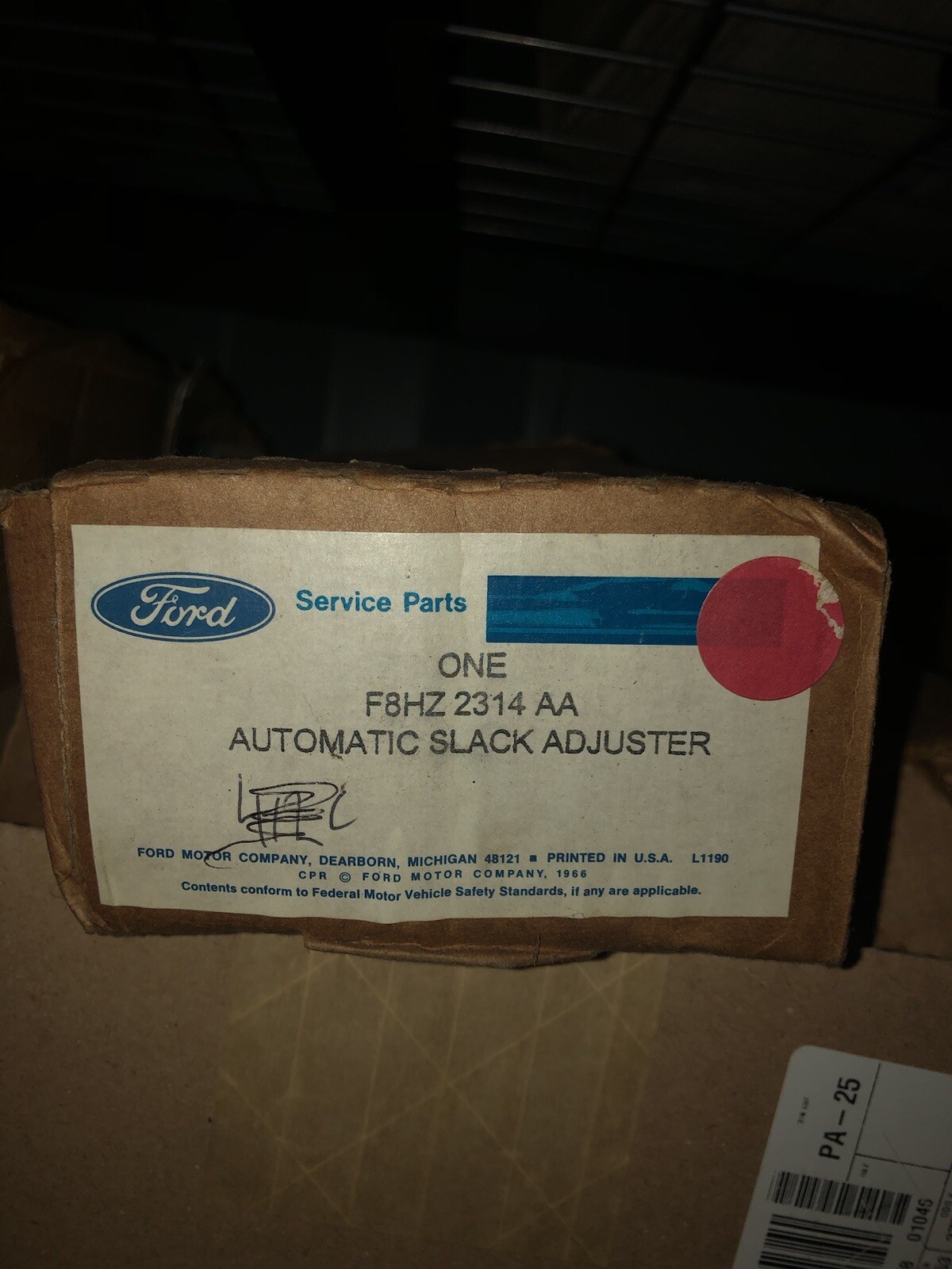 Ford OEM Part Number F8HZ2314AA Adjuster Brake Slack NOS for sale ...