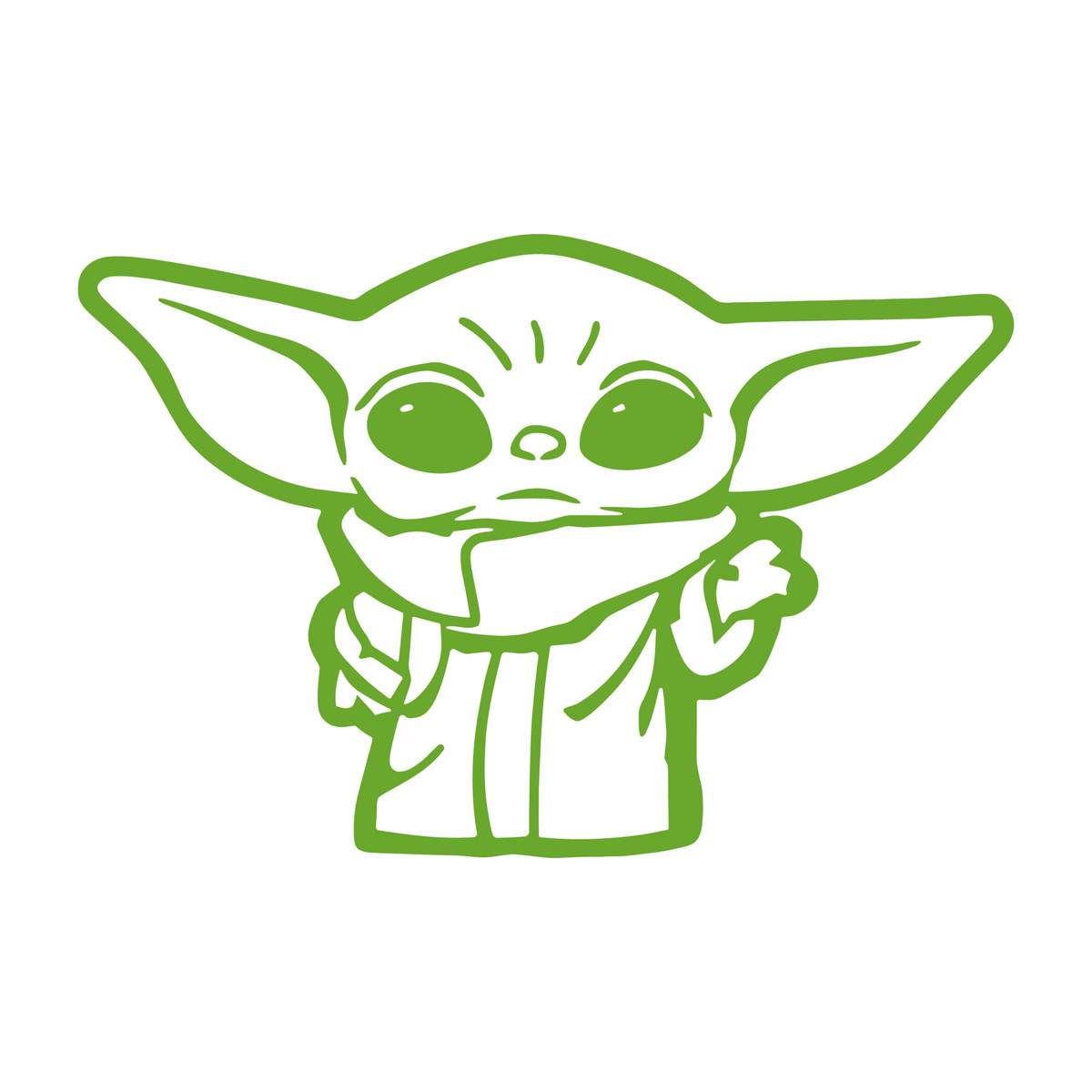 Yoda Head Decal