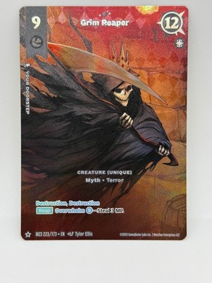 Grim Reaper 223/173 Hidden Rare MZ3 Secret Shadows 2025 Metazoo Dark ...