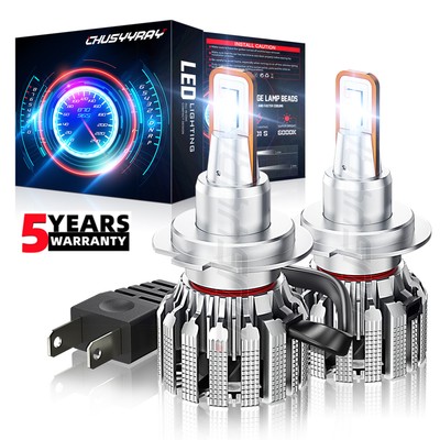 2x H7 10000K LED Headlight Kit High Low Beam Bulbs 3300000LM White ...