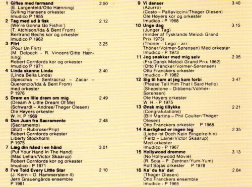 CD Gitte Haenning Henning Tag Med Ud a Fisk Dänisch 1989 Dänemark ...