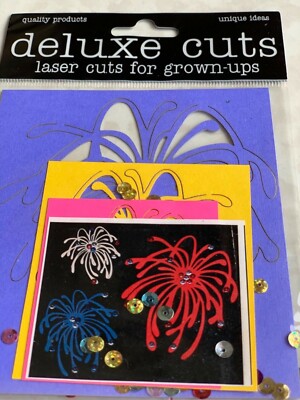 DELUXE CUTS LASER CUTS FOR GROWN-UPS LARGE FIREWORKS W/SEQUINS #5 | eBay