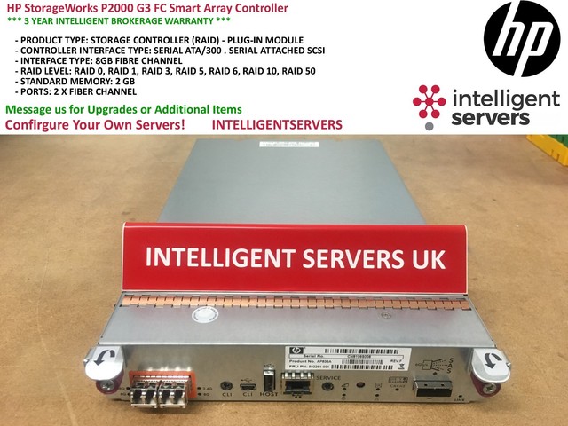 HP P2000 G3 MSA Fibre Channel Controller AP836A for sale online | eBay