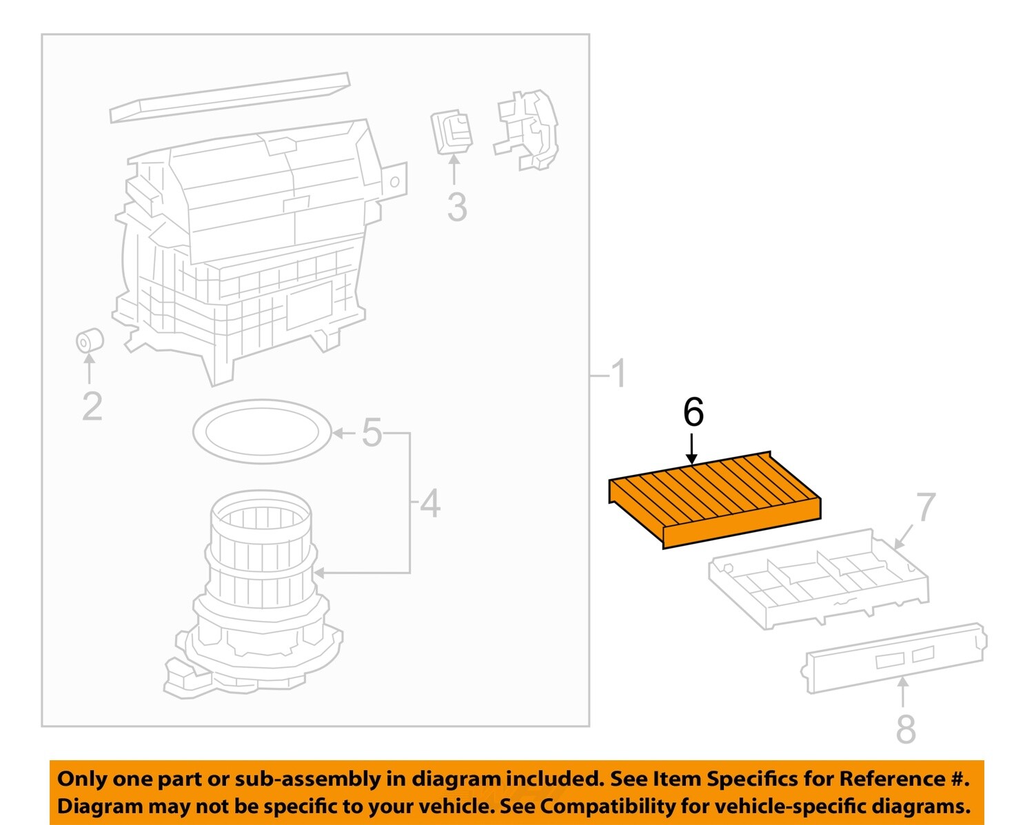 Toyota Genuine OEM 87139-50110 Element Air Refiner 8713950110 for sale ...
