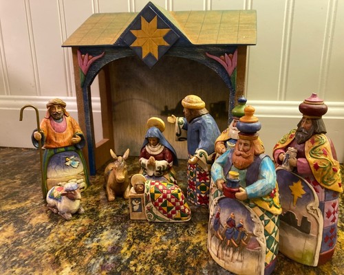 Jim Shore Heartwood Creek 9-piece Nativity Scene Set - 2004 | eBay