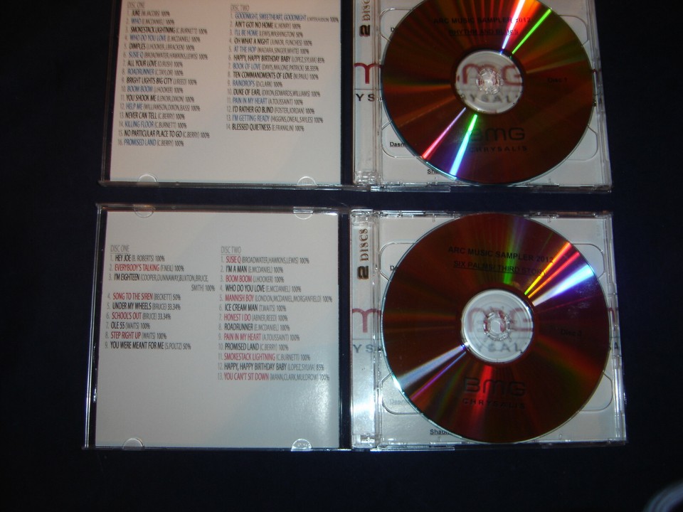 ARC MUSIC SAMPLER ~ 2012 BMG MUSIC PUBLISHING 52 TRACK 4 CD SET MINT ...