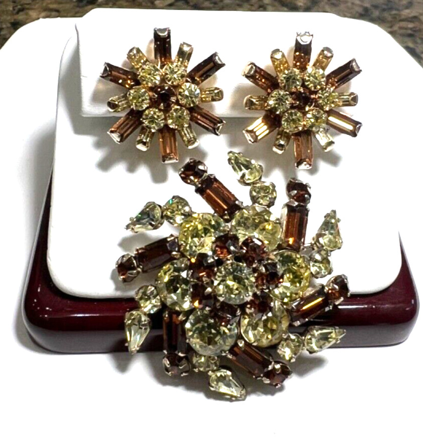 Spectacular Sherman vintage signed Citrine/Burnt Oran… - Gem
