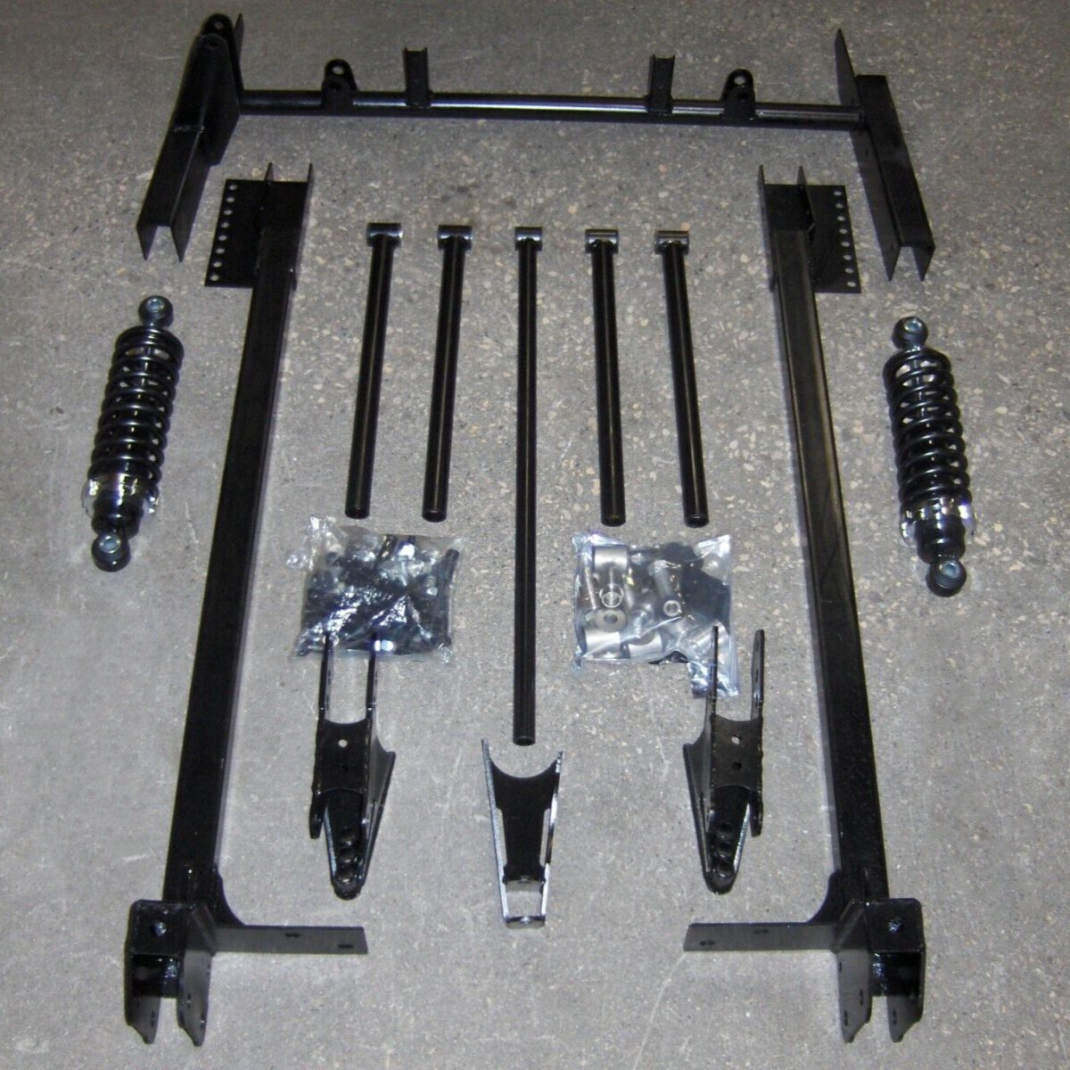 62-67 Chevy II Nova Rear Parallel 4-link Kit w/ 300 Coilover Subframe ...